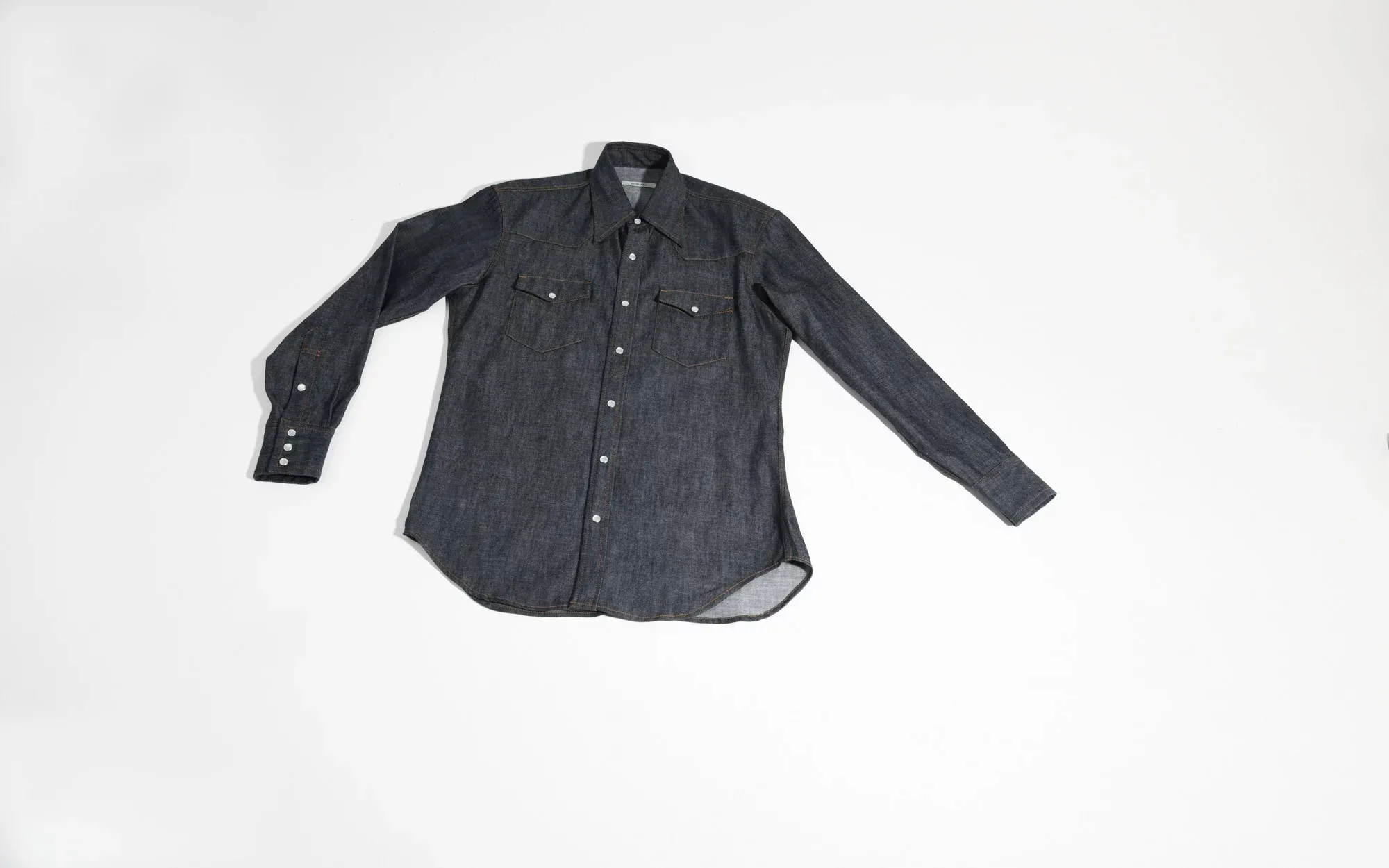 [HUSBANDS PARIS] WESTERN SHIRT IN SELVEDGE DENIM - RAW - HUSBANDS PARIS ...